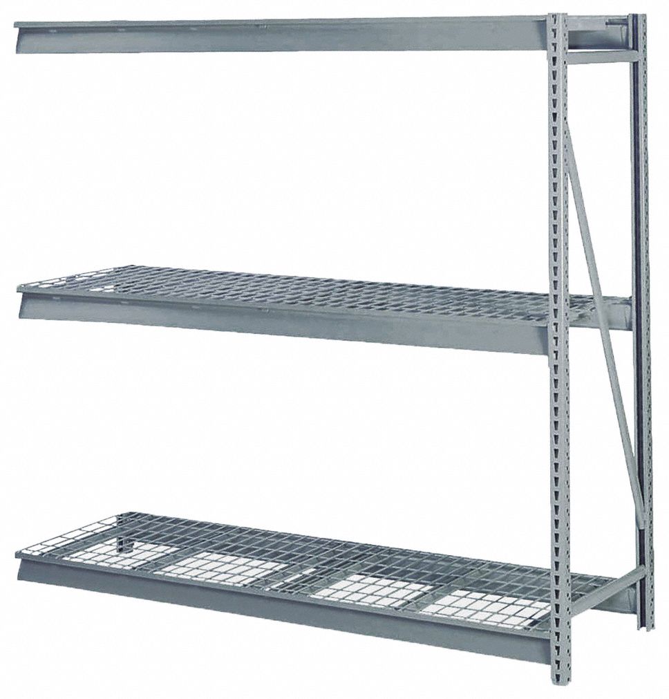 LYON Bulk Storage Rack: Add-On, Medium-Duty, 60 in x 36 in x 120 in ...