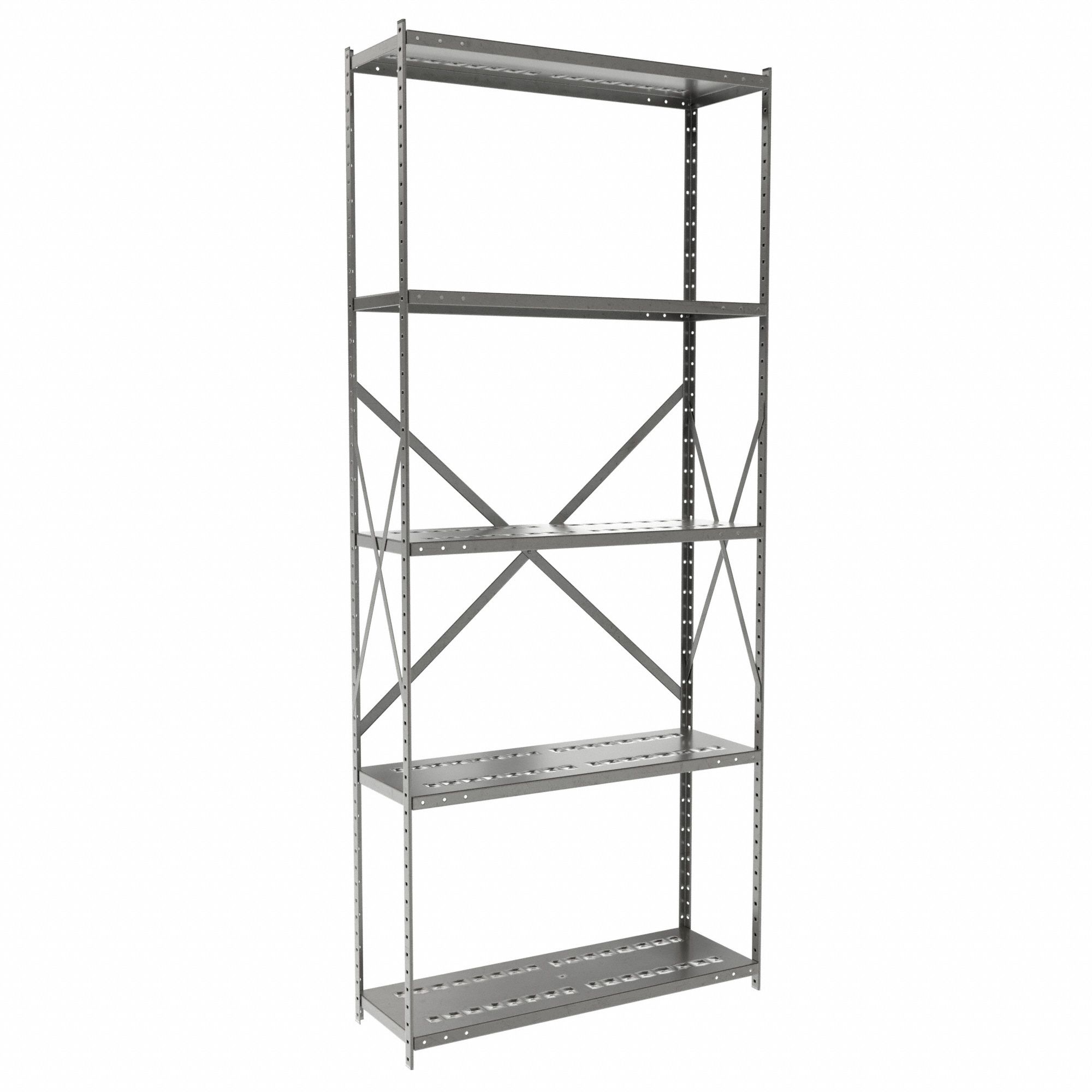 HALLOWELL, Starter, Heavy-Duty, Metal Shelving - 1BLD7|7510-12HG - Grainger