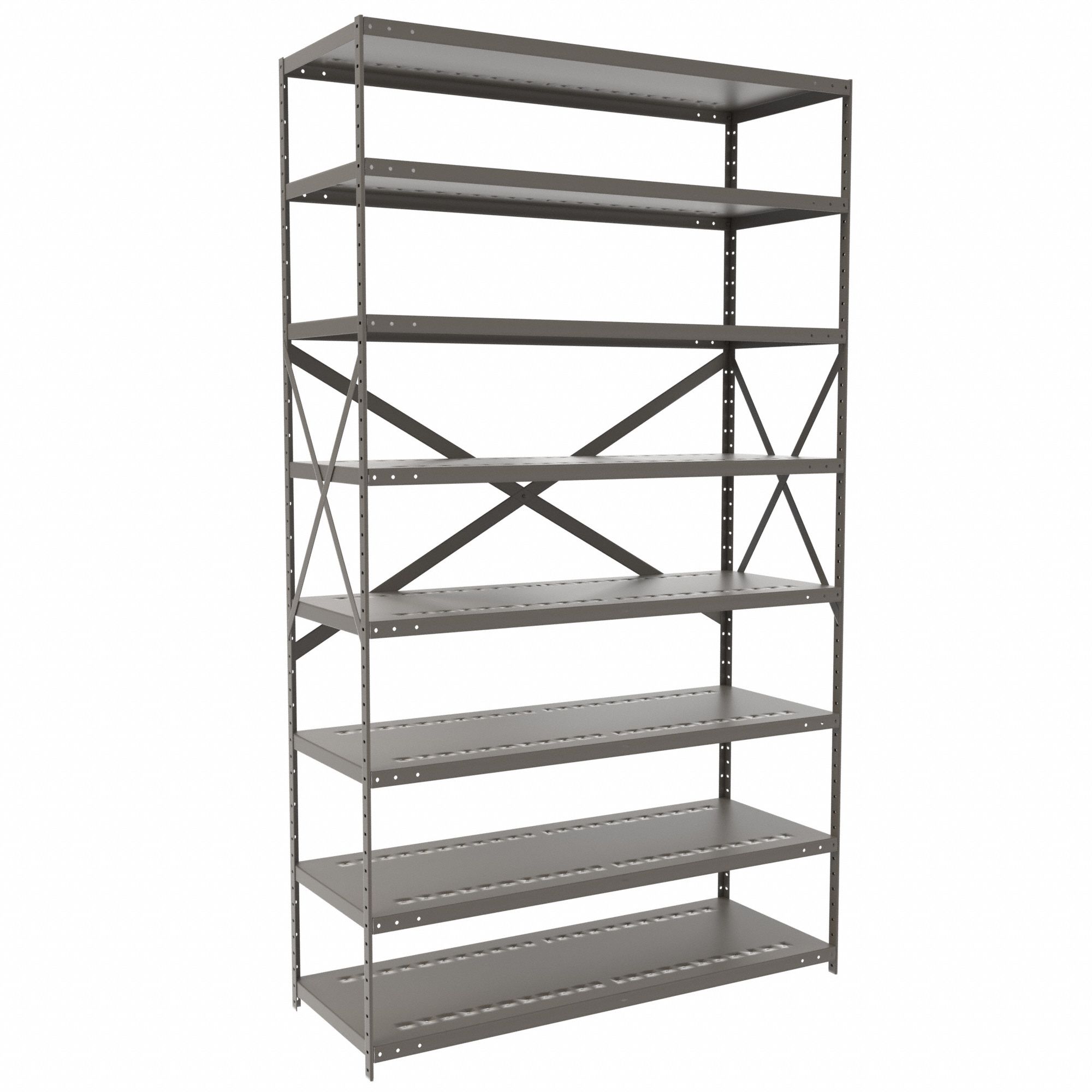 HALLOWELL, Starter, Heavy-Duty, Metal Shelving - 1BLF5|7713-18HG - Grainger