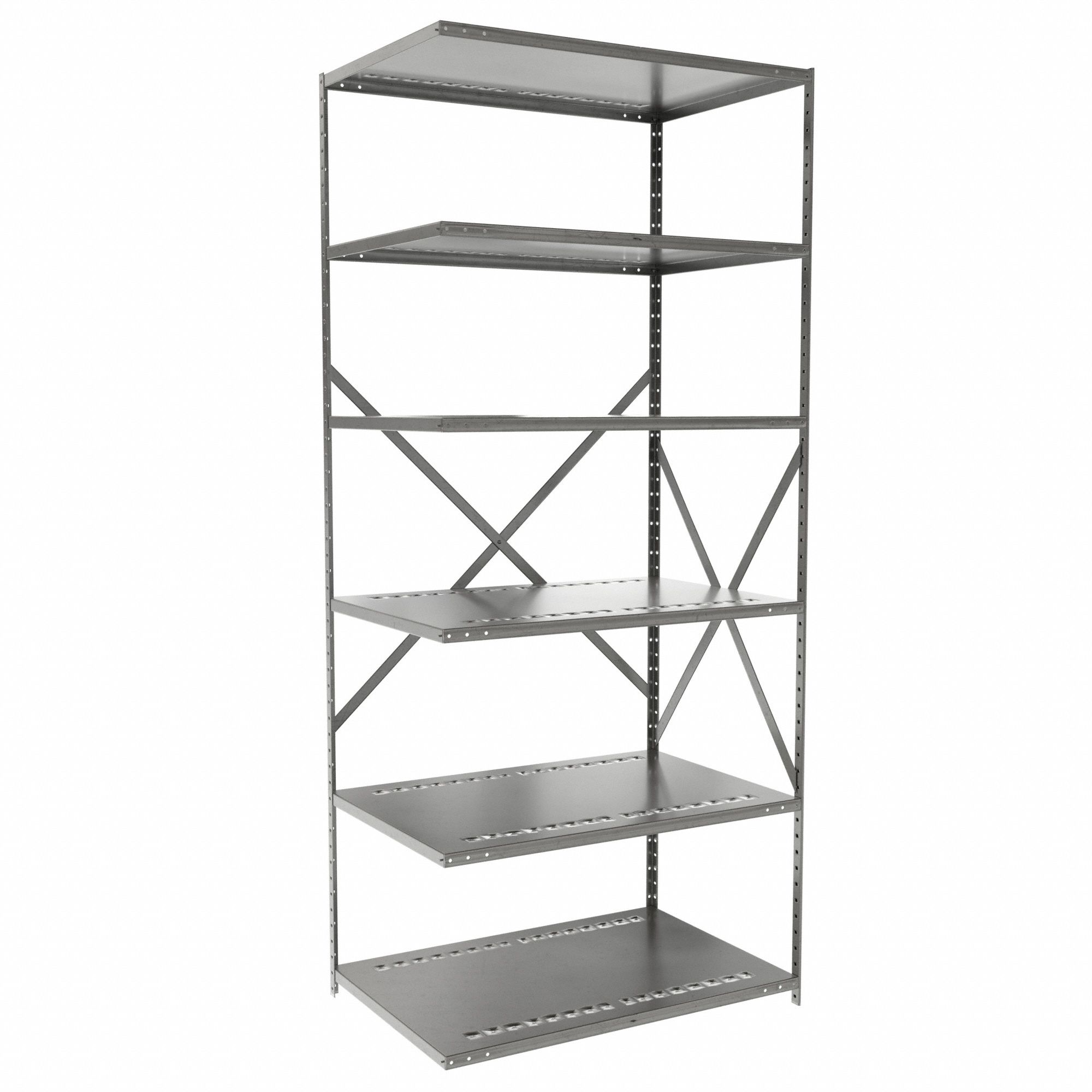 HALLOWELL, Add-On, Heavy-Duty, Metal Shelving - 1BLG3|A7511-24HG - Grainger
