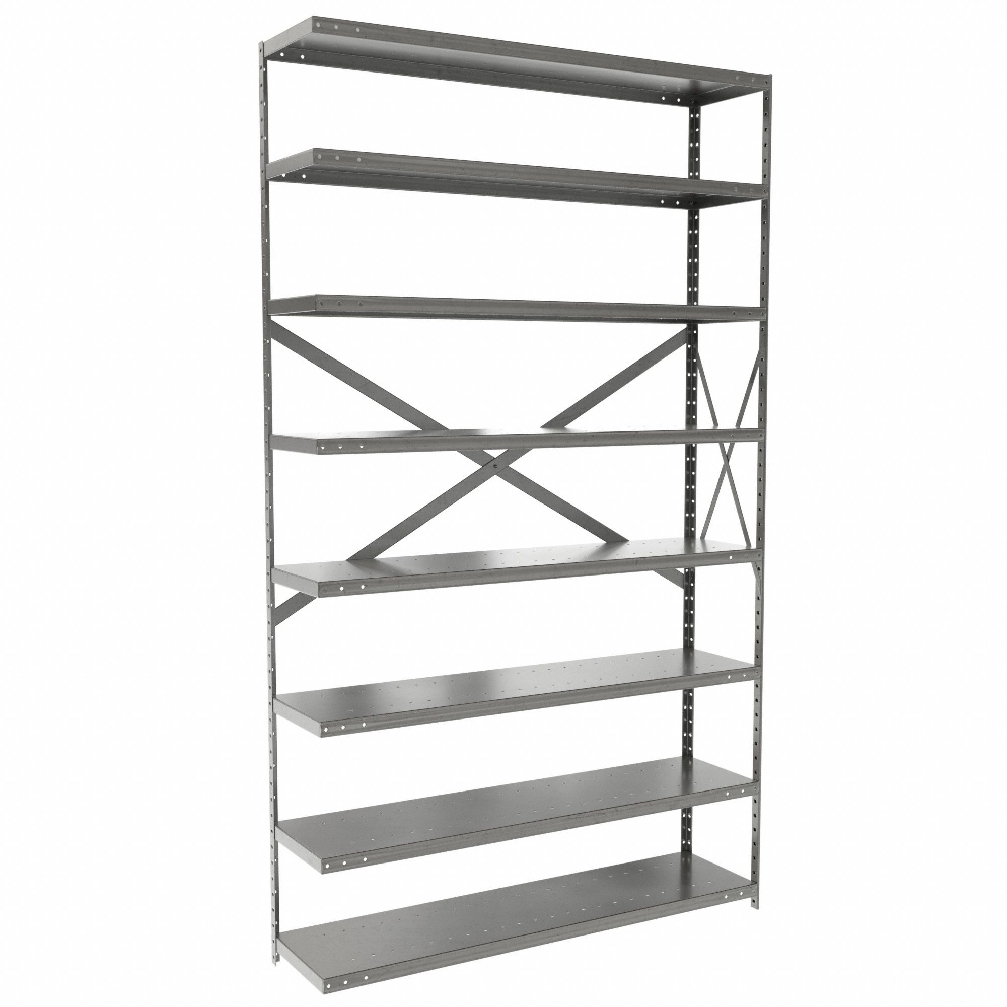 HALLOWELL, Add-On, Heavy-Duty, Metal Shelving - 1BLH4|A7713-12HG - Grainger
