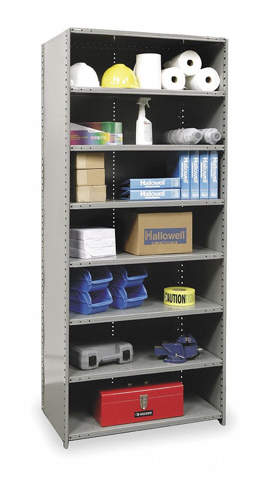 HALLOWELL, Starter, Medium-Duty, Metal Shelving - 1BLU2|5523-18HG ...
