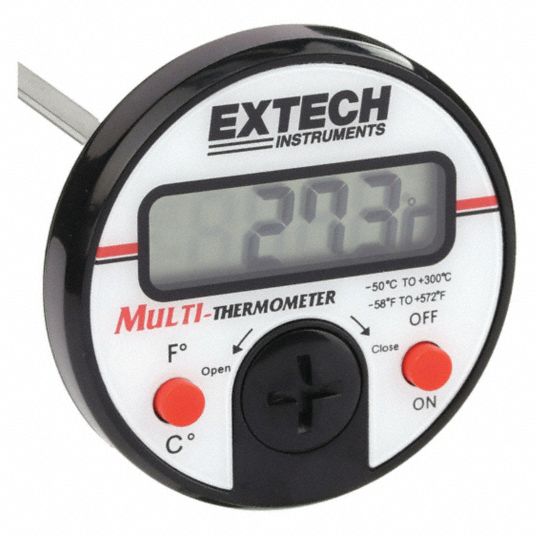 Item Digital Pocket Thermometer, Stem Length 5 in - Grainger