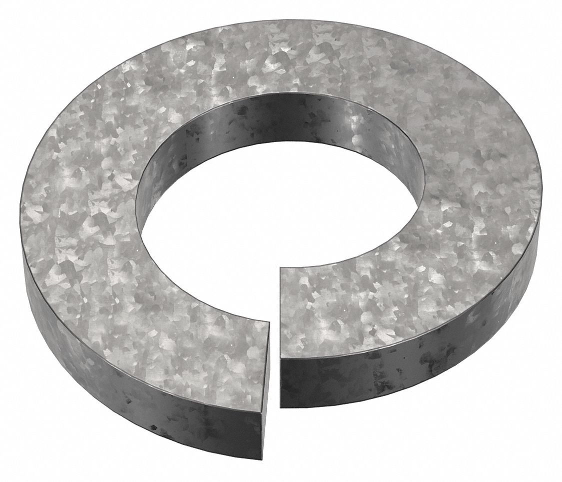 Case Hardened, Hot-Dipped Galvanized, Split Lock Washer - 1BUK7|U37025 ...