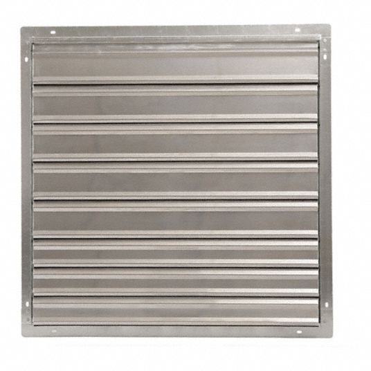 For 30 in Fan, Single Panel, 33"H-W 5 3/4"L Alu Wall Backdraft Damper ...