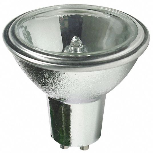 Halogen Lamp, MR16, 2-Pin (GU7), Reflector Bulb Type, Watts 50 - Grainger