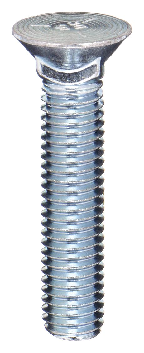 #3 Flat, 3/8"-16 Thread Size, Plow Bolt - 1CFD6|U01037.037.0150 - Grainger