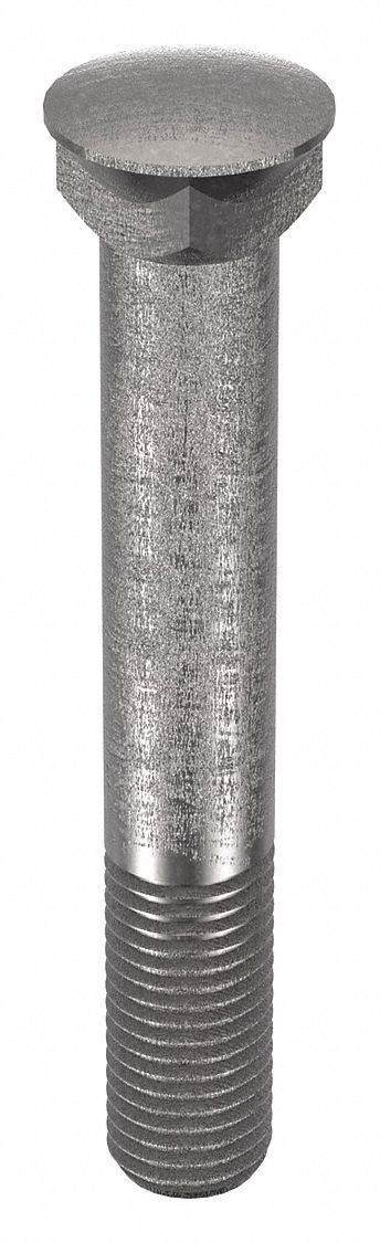#3 Dome, 1"-8 Thread Size, Plow Bolt - 1CGB2|1CGB2 - Grainger
