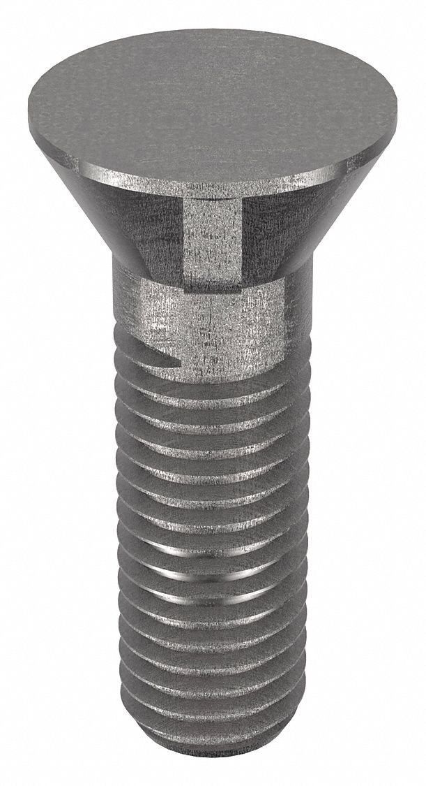 APPROVED VENDOR PLOW BOLT, KEY-LOCKING, STEEL, GRADE 8, BLACK OXIDE, ⅝ ...