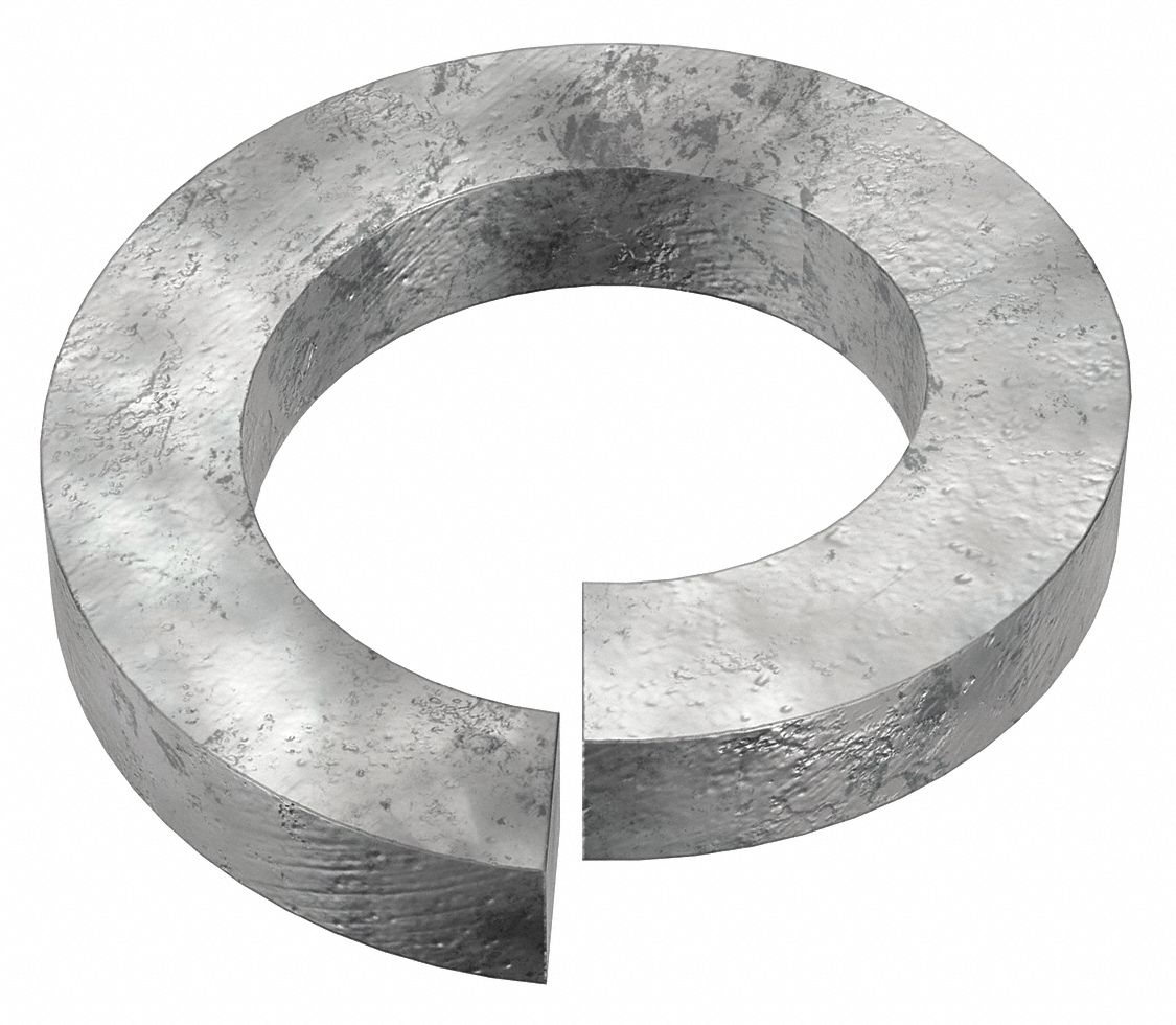 Steel, 1 1/4 in Screw Sz, Split Lock Washer - 1CJV3|LWIS125GUSA-010BX ...