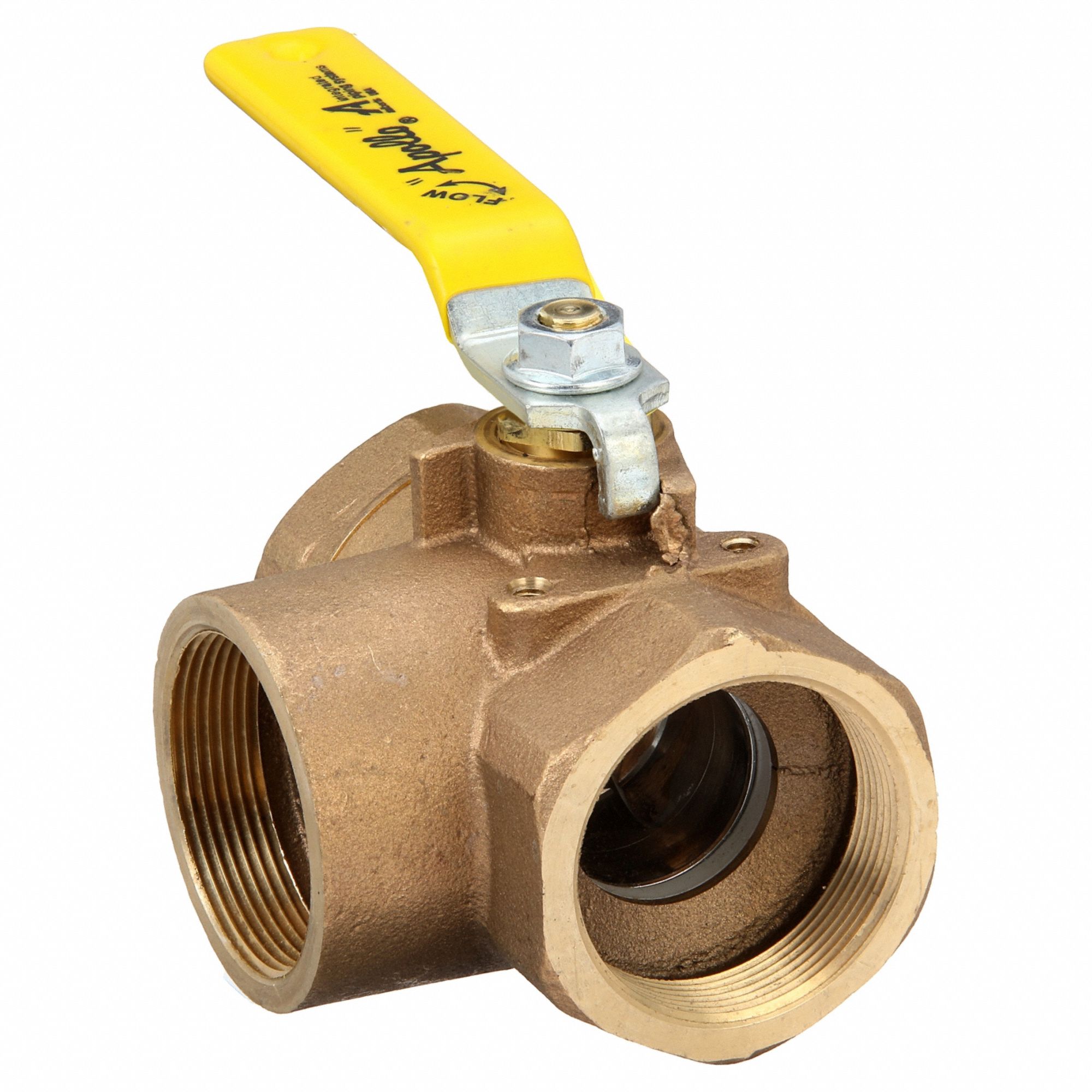 APOLLO, 2 in, Bronze, Manual Three-Way Ball Valve - 1CKG7|7060801 ...