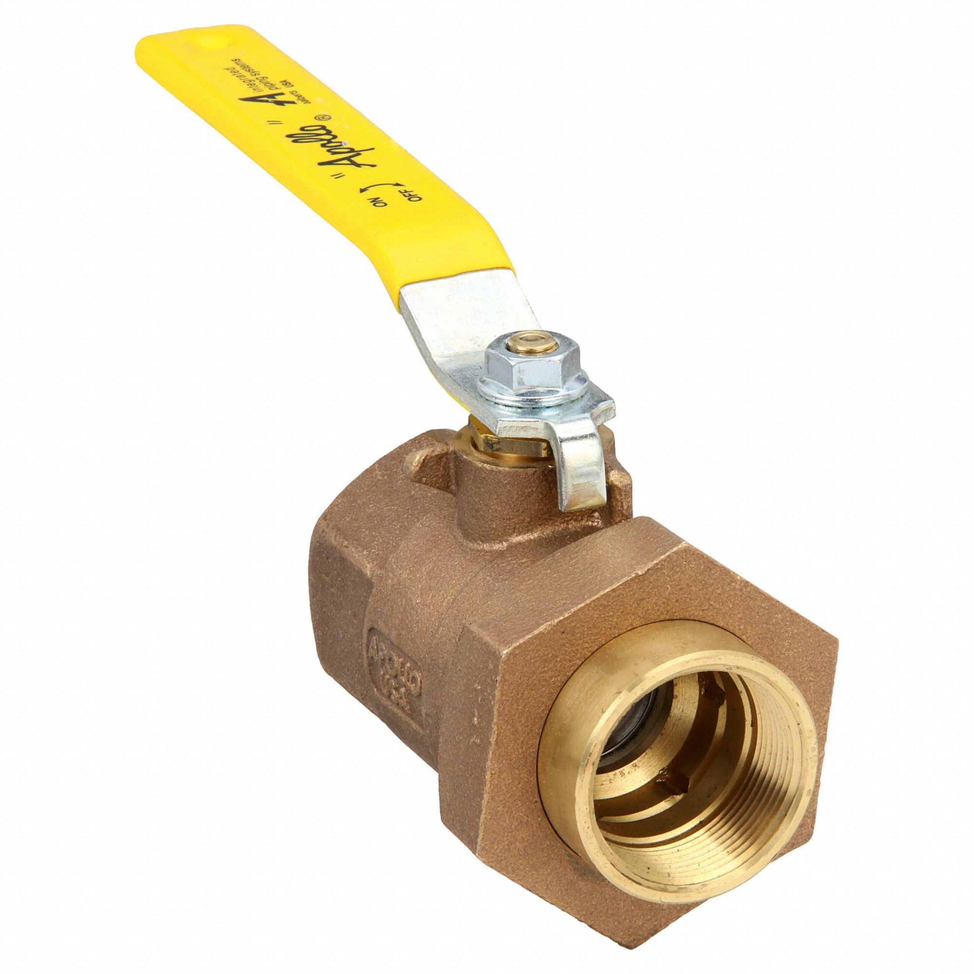 APOLLO, 1 1/2 in, Bronze, Manual Two-Way Ball Valve - 1CKH5|7030701 - Grainger