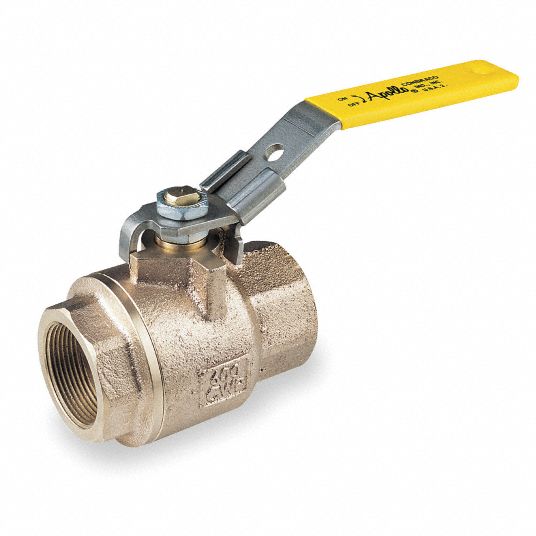 APOLLO Ball Valve, Bronze B584, Inline, 2-Piece, Pipe Size 3/8 in ...