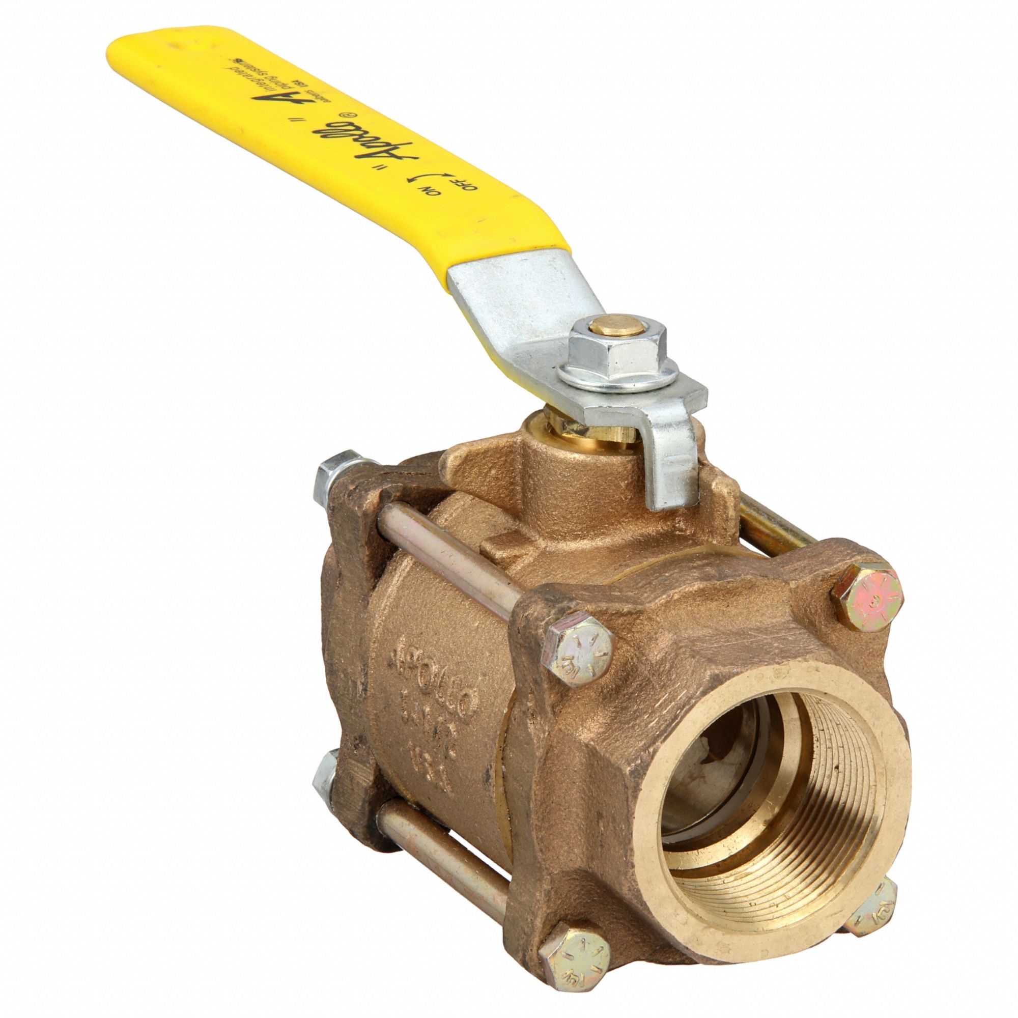 APOLLO, 1 1/2 in, Bronze, Manual Two-Way Ball Valve - 1CLD3|8210701 - Grainger