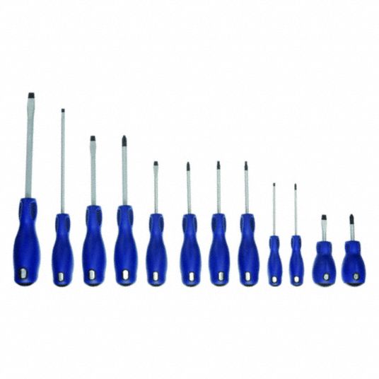 WESTWARD, 11-20 Pieces, 12 Pieces, Screwdriver Set - 1CLF8|1CLF8 - Grainger