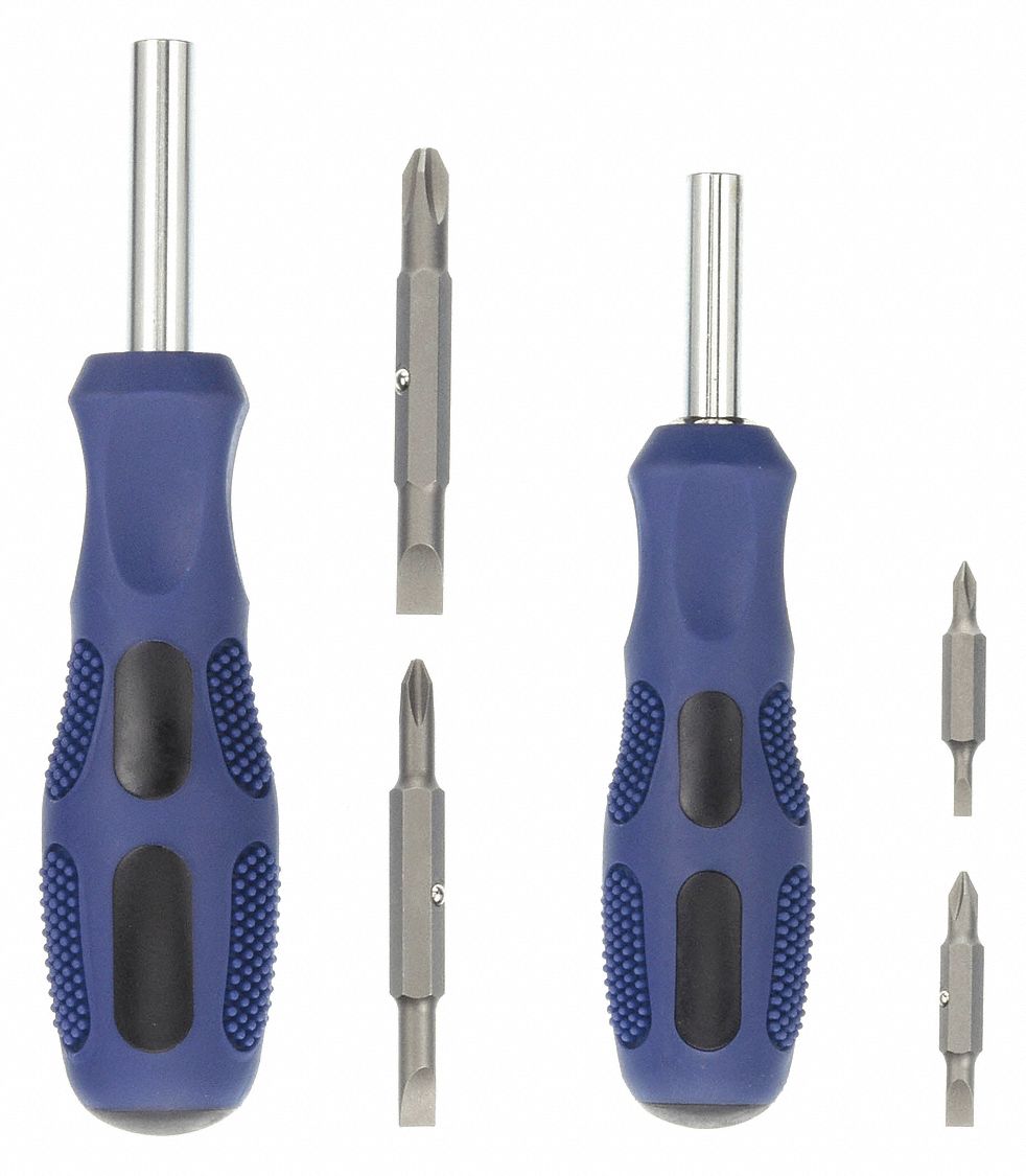 WESTWARD, 10 or Less Tips, 6 Pieces, Multi-Bit Screwdriver Set - 1CLP3 ...