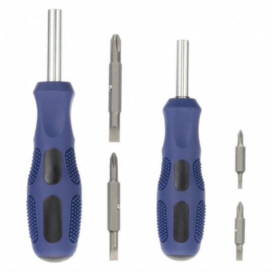 WESTWARD, 10 or Less Tips, 6 Pieces, Multi-Bit Screwdriver Set - 1CLP3 ...