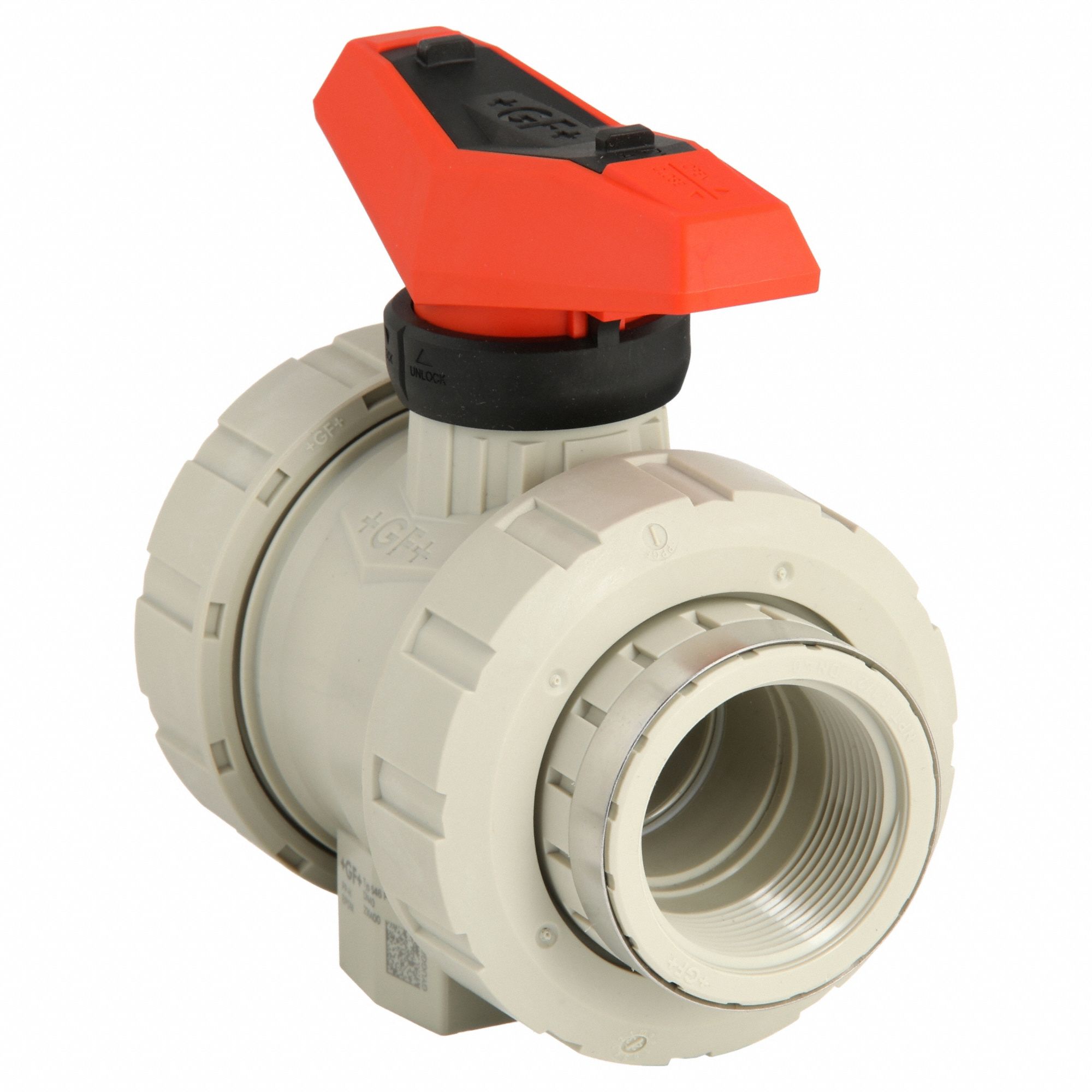 GF PIPING SYSTEMS, 1 1/2 in, Polypropylene, Manual Two-Way Ball Valve ...