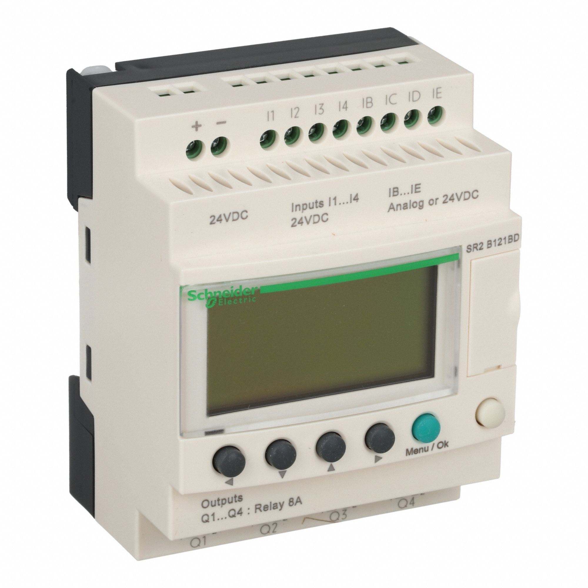 SCHNEIDER ELECTRIC, (4) Analog/(8) Discrete, (4) Relay, Compact Smart ...