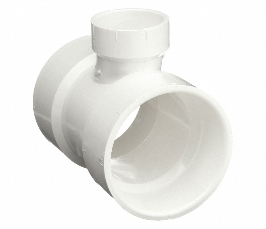 APPROVED VENDOR Tipo T Sanitario,PVC,3" x 3" x 2",Blanco - 1WJP8 ...