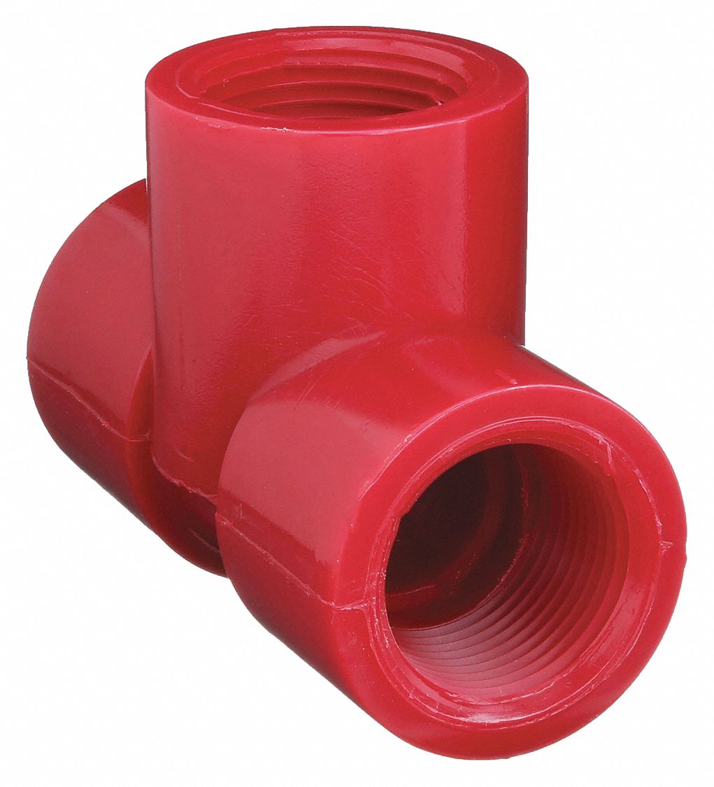 Tee, Polyvinylidene, Tee Pipe Fitting - 1CRG4|651233 1/2 - Grainger