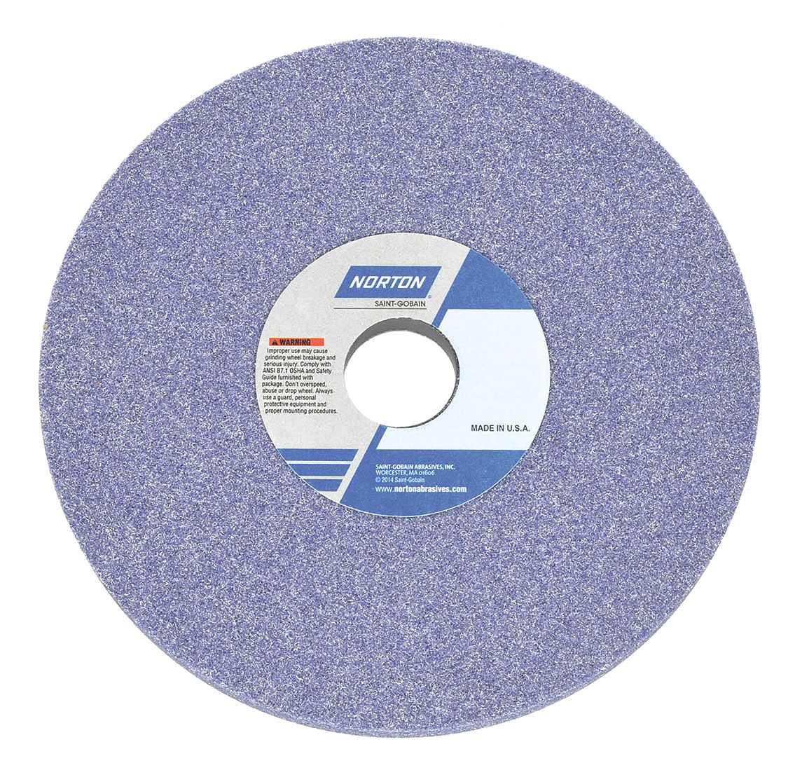 NORTON, Type 1, 7" x 1/4" x 1 1/4", Straight Grinding Wheel - 1CTP3 ...