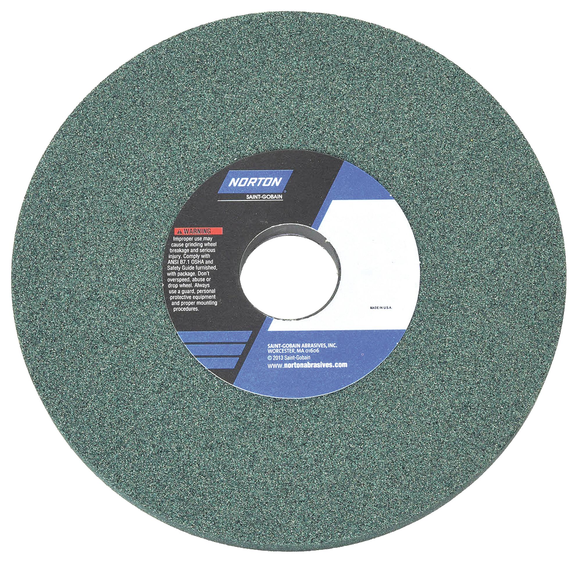 NORTON, Type 1, 7" x 1/2" x 1 1/4", Straight Grinding Wheel - 1CTT5 ...