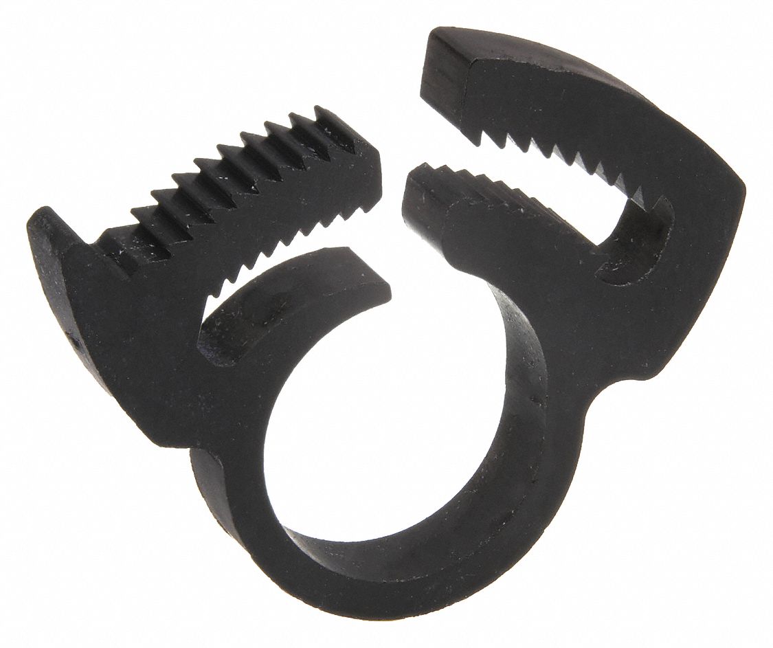 Nylon, Black, Mini Clamp - 1CVU5|HC-G-10PK - Grainger