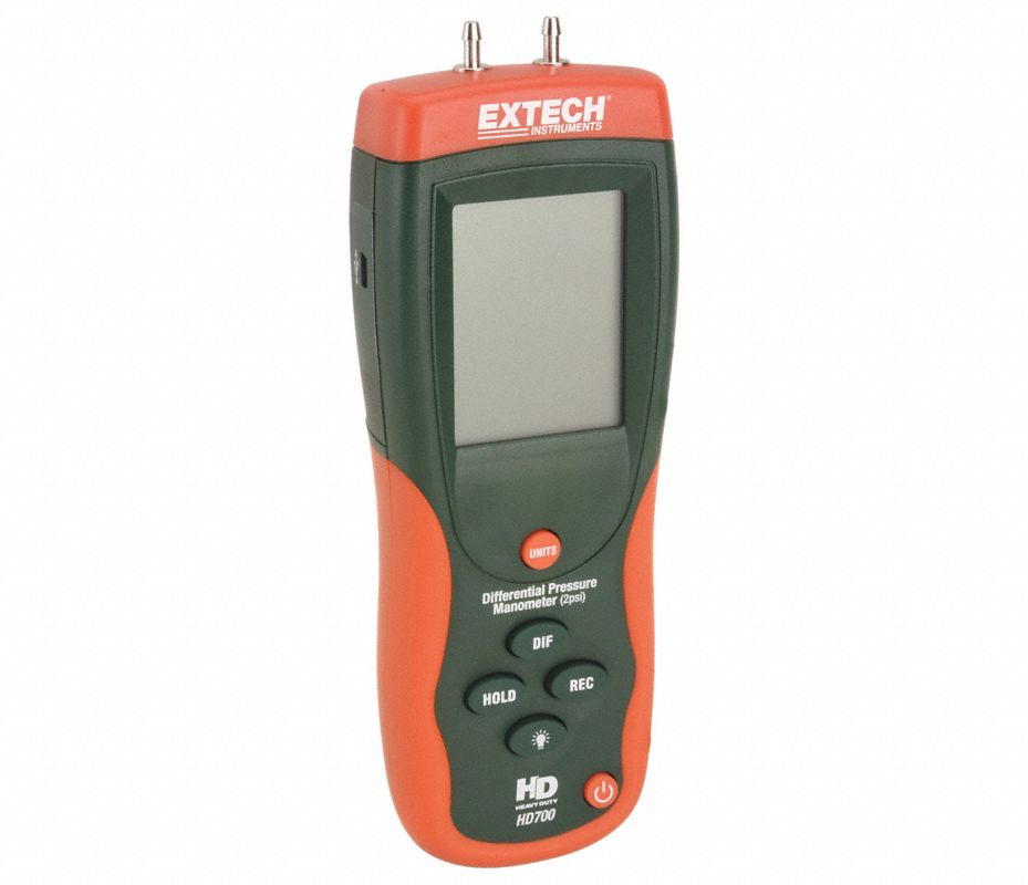 EXTECH Manómetro p/Presíon Digital,2psi - 1CWL9 | HD700 - Grainger México