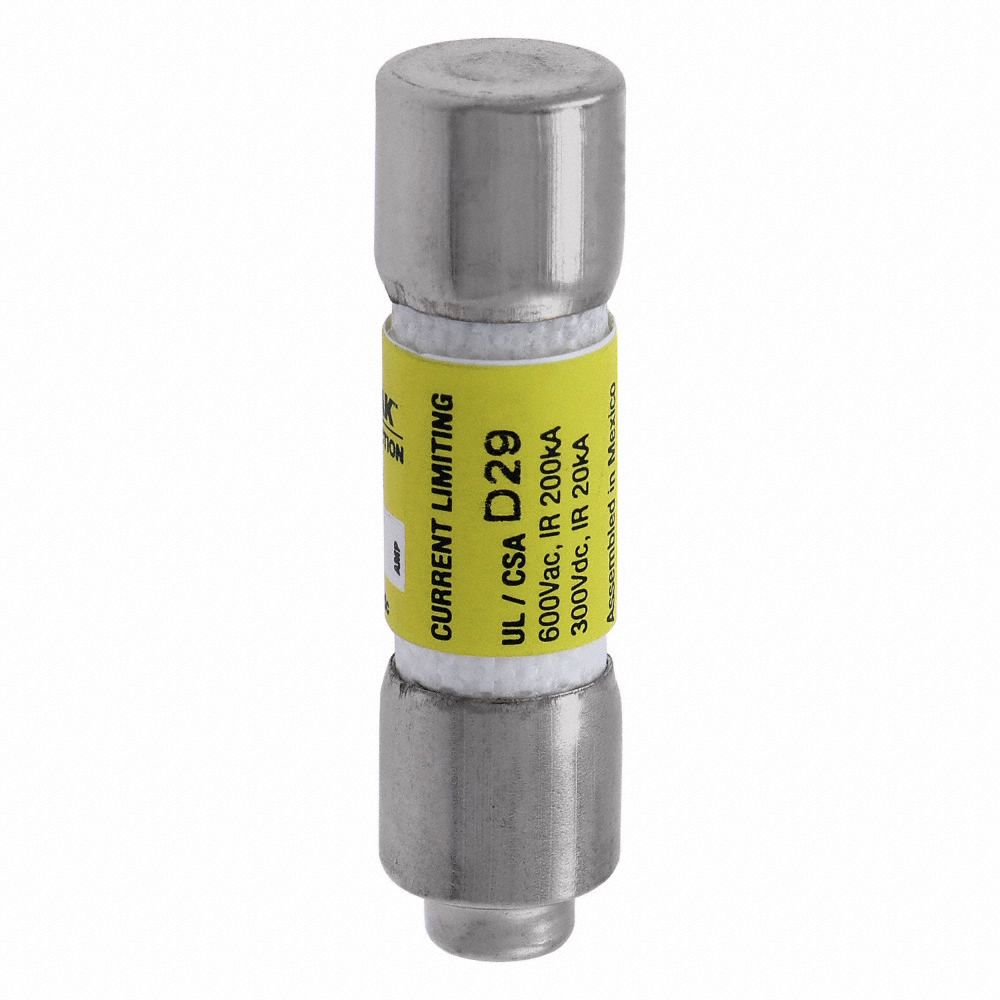 BUSSMANN UL Class CC Fuse: Time Delay, 2 A, LP-CC, 1-1/2 in L x 13/32 ...