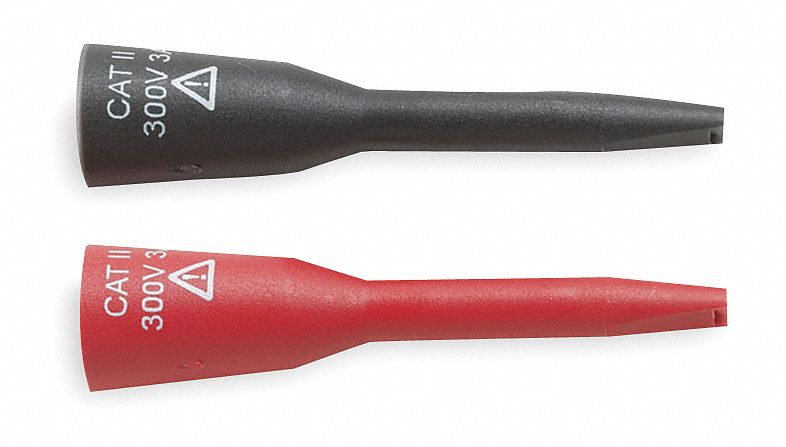 FLUKE, CAT II 300V, DMM Probes with a 0.08 in (2mm) Tip, Test Probe ...