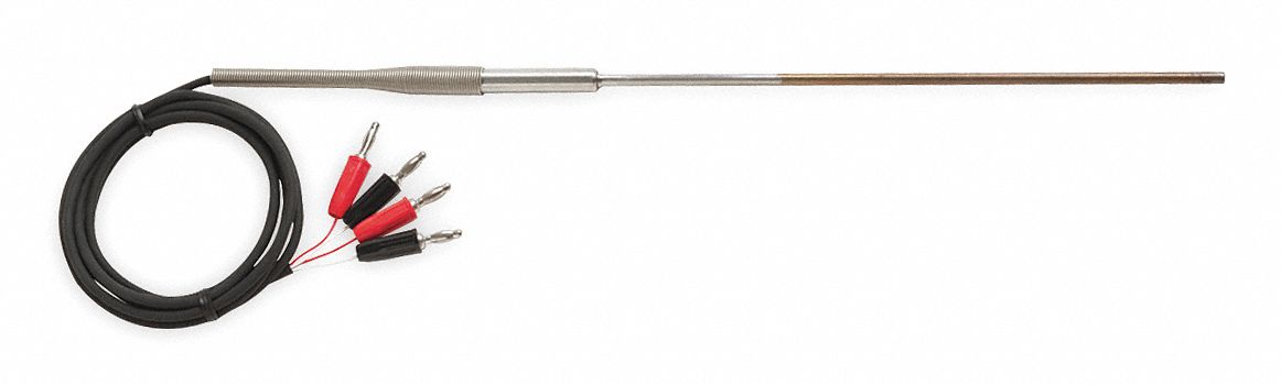 FLUKE Immersion Temperature Probe, RTD Type 4-Wire 100 ohm, For ...