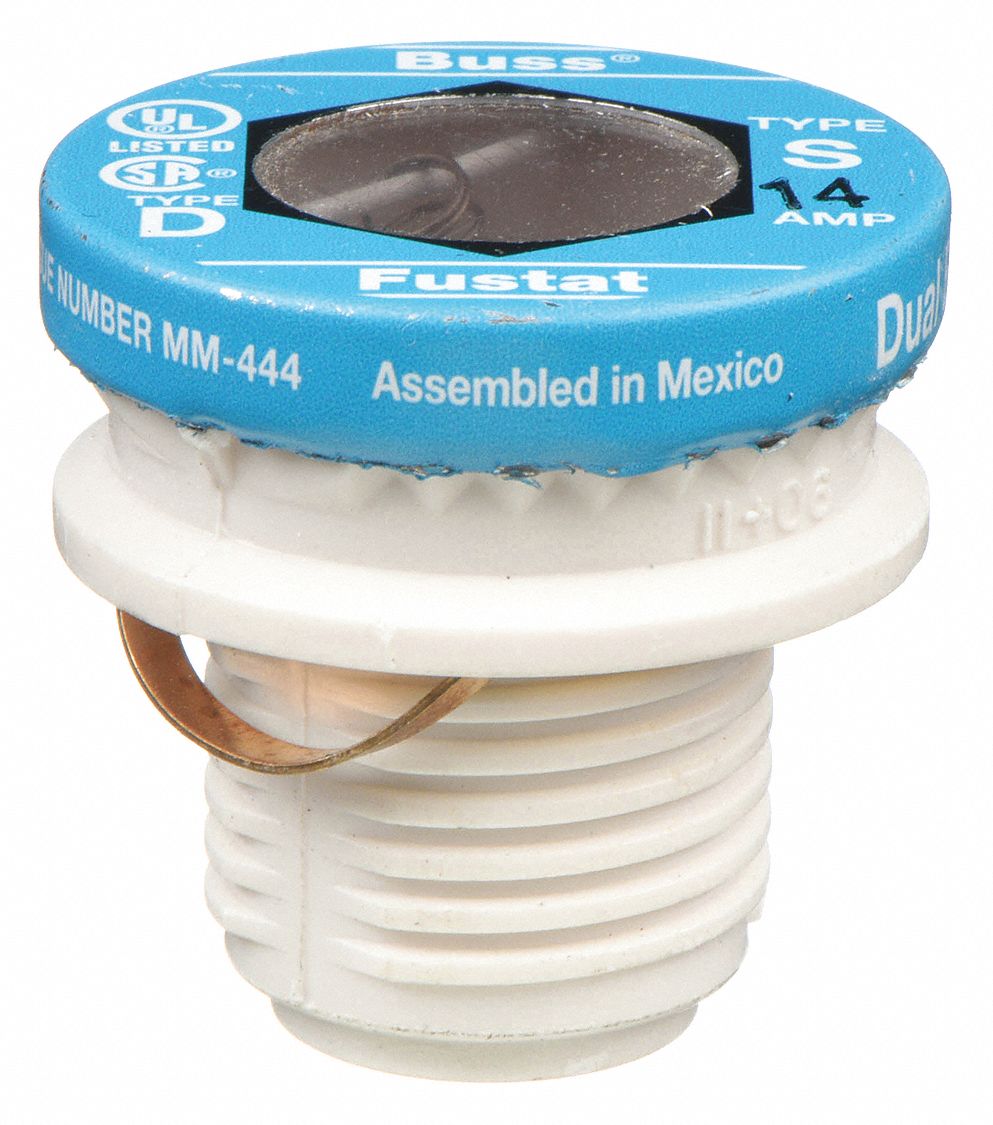 BUSSMANN, S Series, Time-Delay, Plug Fuse - 1CZ13|S-14 - Grainger