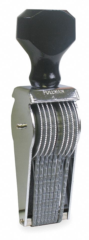 1/8 in Character Ht, 1/8 in Imprint Area Ht, Alphanumeric Stamp - 1CZT9 ...