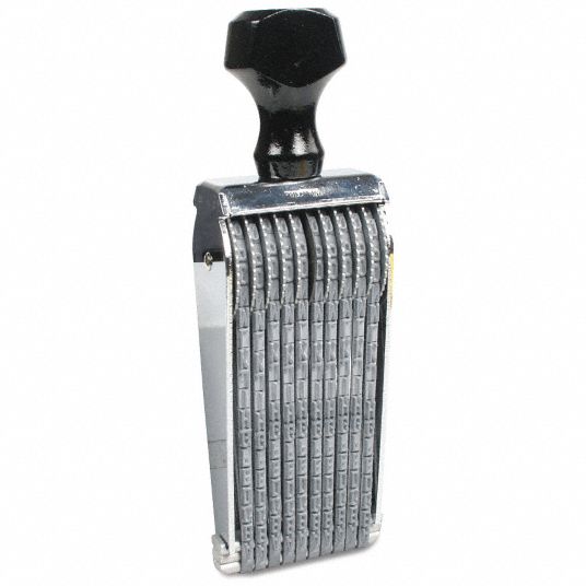 1/4 in Character Ht, 1/4 in Imprint Area Ht, Alphanumeric Stamp - 1CZU9 ...