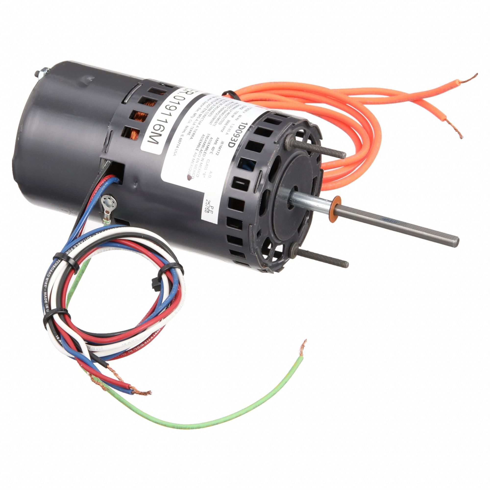 DAYTON, Shaded Pole, 1/30 hp Horsepower, Draft Booster Motor - 1D093 ...