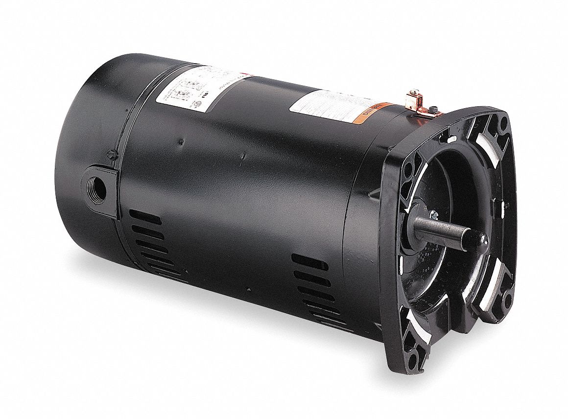 1-1/2 HP Square Flange Pool Pump Motor, 3450 Nameplate RPM, 115/230 ...