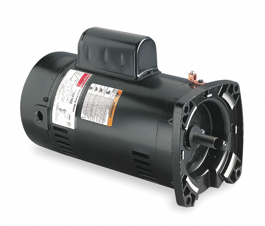 3 HP Square Flange Pool Pump Motor, 3450 Nameplate RPM, 208-230 Voltage ...