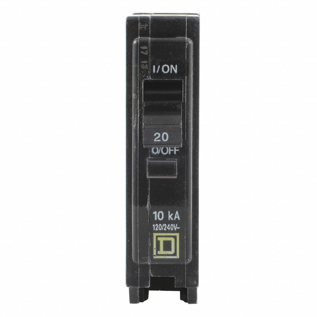 SQUARE D Miniature Circuit Breaker: 20 A, 120/240V AC, Single Phase ...