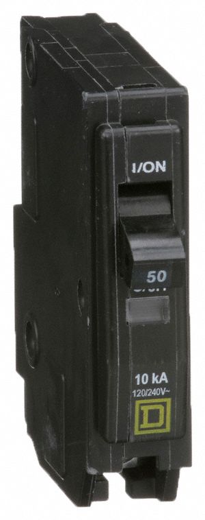 SQUARE D, 50 A, 120/240V AC, Miniature Circuit Breaker - 1D244|QO150 - Grainger