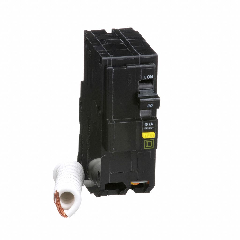 SQUARE D, 20 A, 120/240V AC, Miniature Circuit Breaker - 1D304|QO220GFI - Grainger