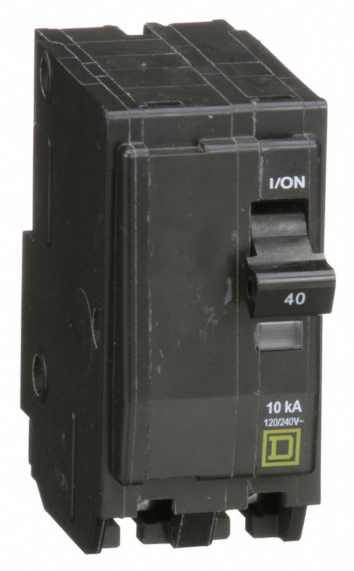 SQUARE D, 40 A, 120/240V AC, Miniature Circuit Breaker - 1D311|QO240 ...