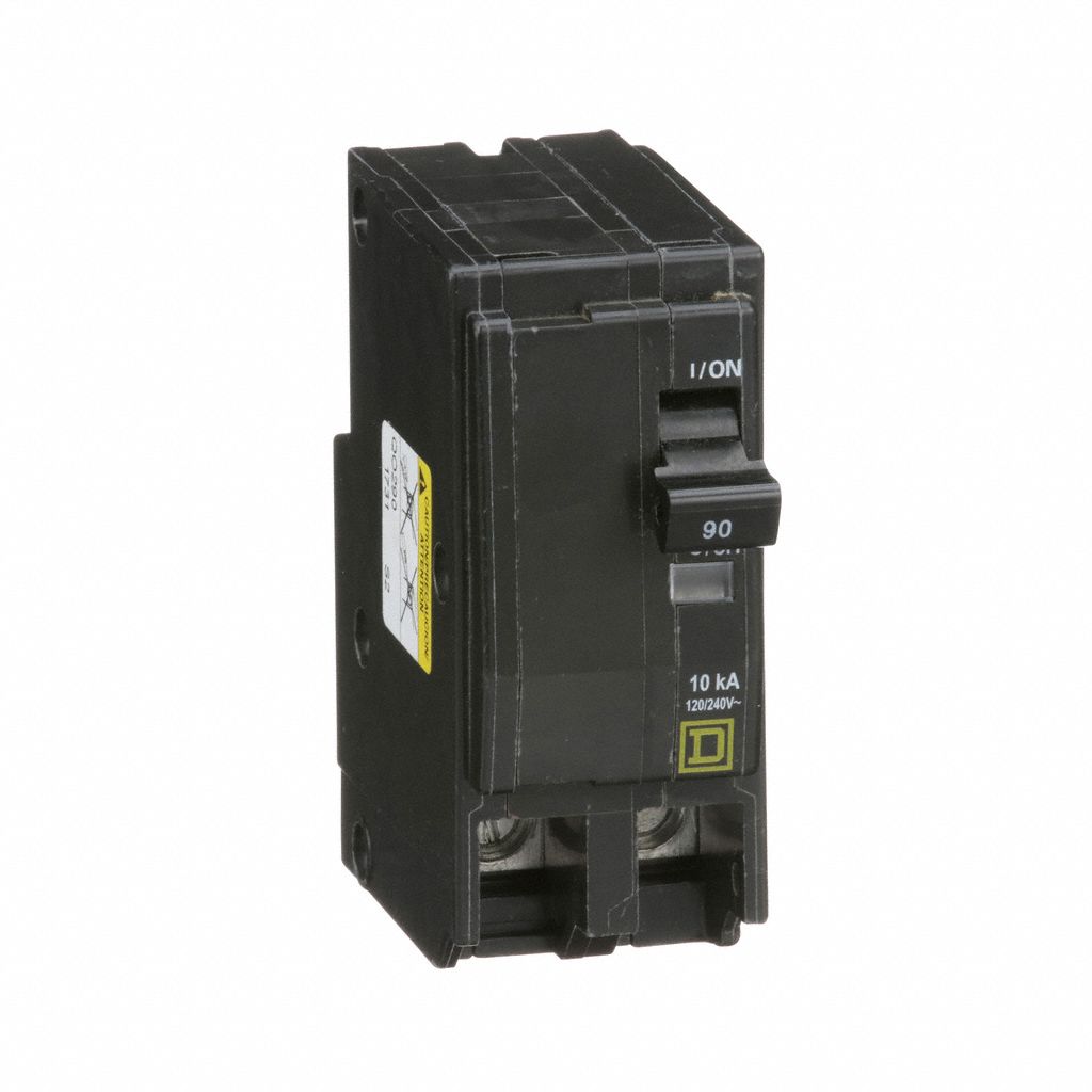 SQUARE D, 90 A, 120/240V AC, Miniature Circuit Breaker - 1D319|QO290 ...