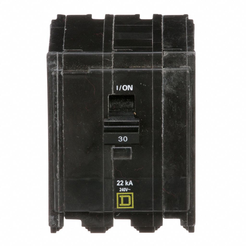 SQUARE D Miniature Circuit Breaker: 30 A, 120/240V AC, Three Phase ...