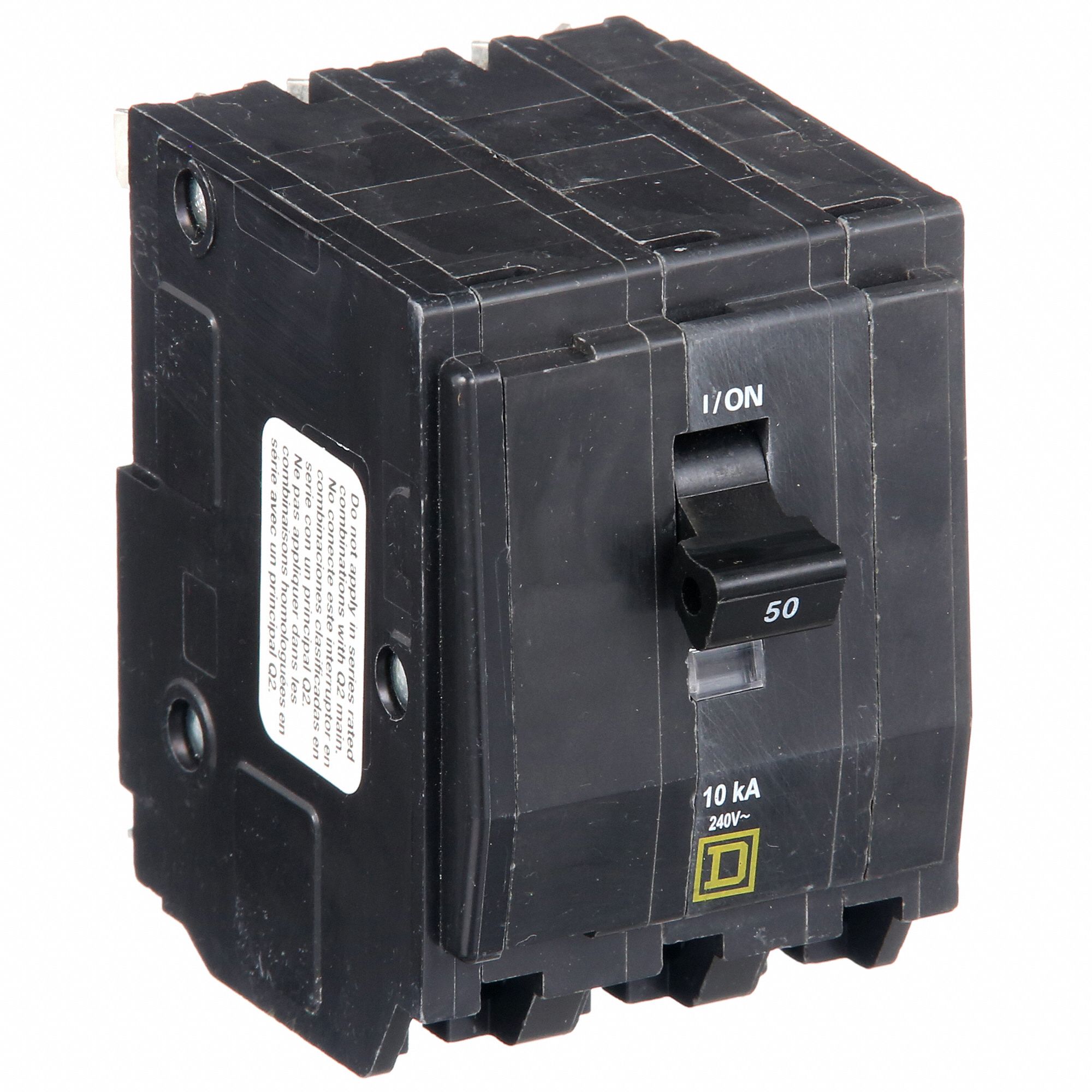 SQUARE D, 50 A, 120/240V AC, Miniature Circuit Breaker - 1D327|QO350 ...