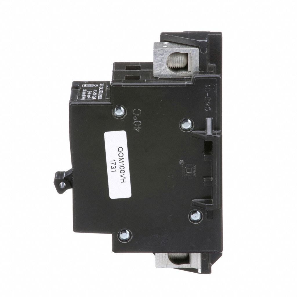 SQUARE D Miniature Circuit Breaker: 5 in Wd, 100 A Amps, 100A/QO Frame ...