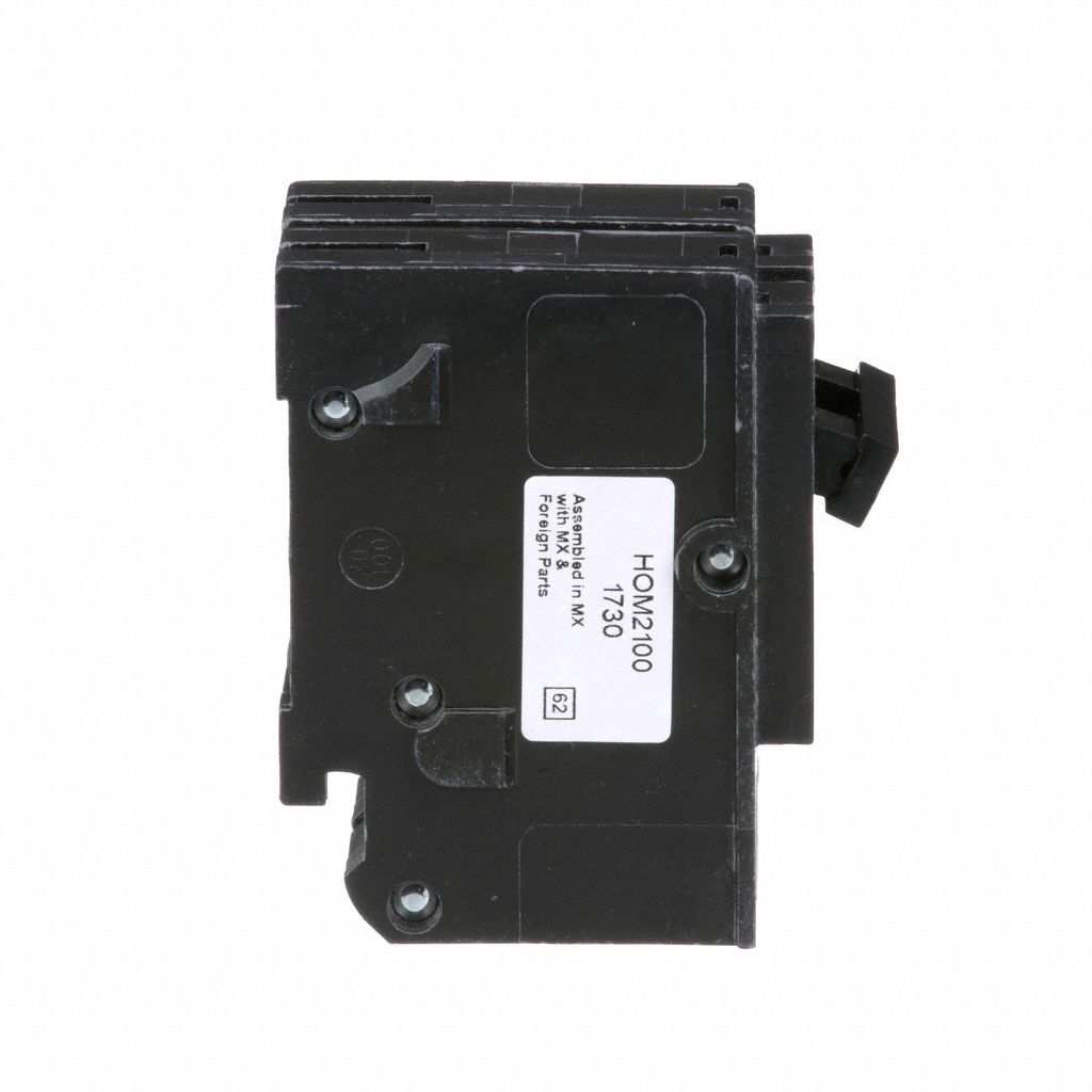 SQUARE D Miniature Circuit Breaker: 100 A, 120/240V AC, Single Phase, 10kA at 120/240V AC, 2 ...