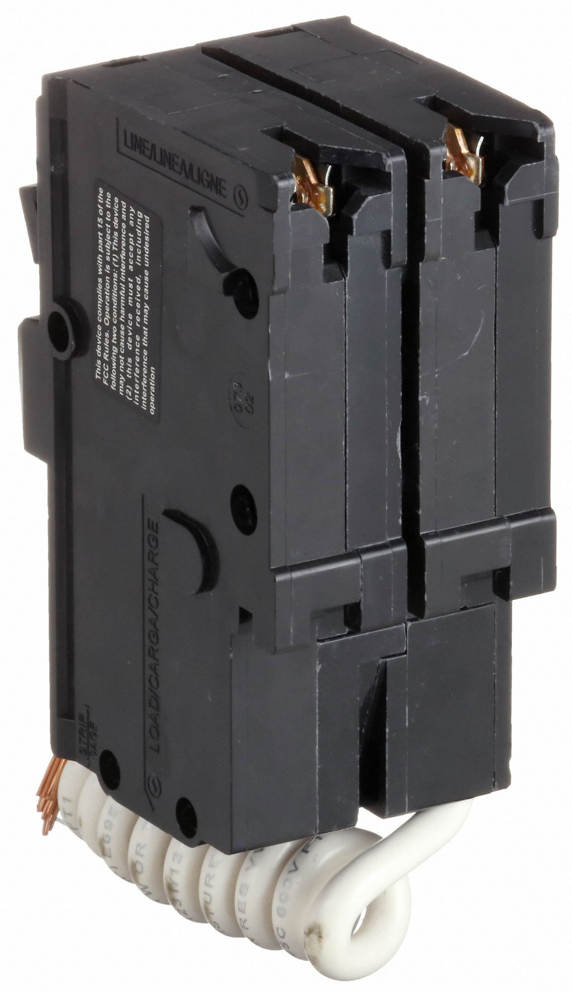 SQUARE D Miniature Circuit Breaker: 15 A, 120/240V AC, Single Phase, 10kA at 120/240V AC, 2 ...