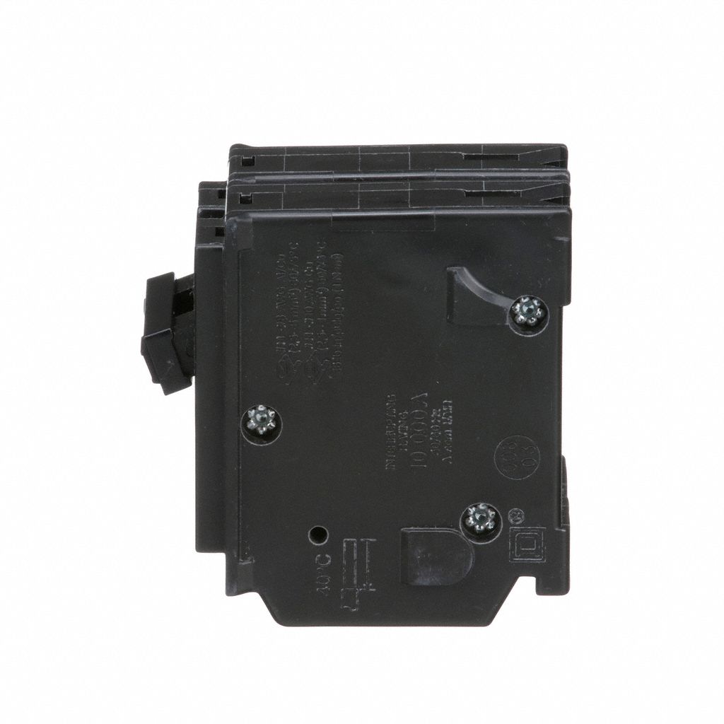 SQUARE D Miniature Circuit Breaker: 20 A, 120/240V AC, Single Phase, 10kA at 120/240V AC, 2 ...