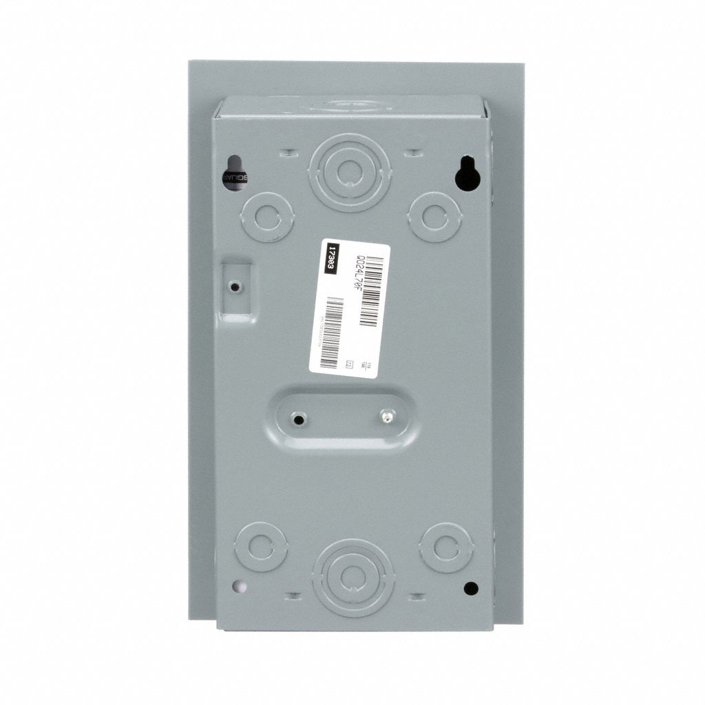 SQUARE D Load Center: 70 A Amps, 120/240V AC, 2 Spaces, 65kA, 2 Max. No ...